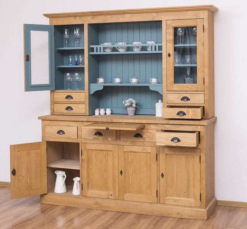 Breiter Buffetschrank aus Massivholz im Landhausstil — Massivholzmöbel ...